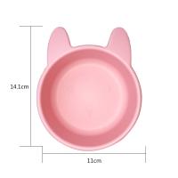 China Kitten Shape Silicone Feeding Bowl Customized Feeding Infant Suction Bowls for sale