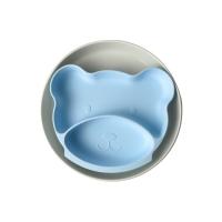 China BPA Free Silicone Baby Tray Cat Shape Tableware Feeding Plate Customized for sale