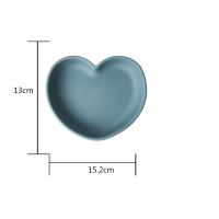 China Baby Feeding Set Plate For Fruits Factory Price Customized Heart Shape Bpa Free for sale