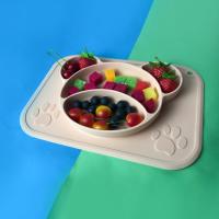 China Customized Bear Shape Silicone Feeding Set Baby Plates Bpa Free for sale