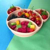 China Baby Feeding Bpa Free Silicone Suction Plate Hot Selling Customized Bear Shape for sale