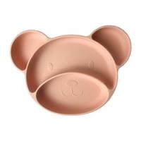 China Baby Feeding Bpa Free Silicone Suction Plate Hot Selling Customized Bear Shape for sale