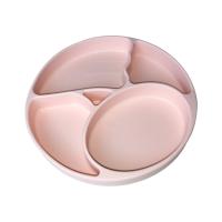 China Kids Baby Feeding Silicone Plate Set With Dividers Bpa Free for sale