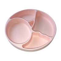 China Kids Baby Feeding Silicone Plate Set With Dividers Bpa Free for sale