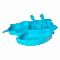 China Fox Shape Foldable Silicone Bowl Non Toxic Bpa Free Customized With Spoon for sale
