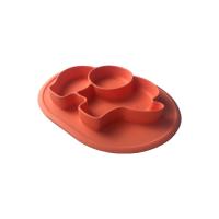 China Food Feeding Elephant Silicone Baby Plates Customized Kids Dinning Plate Bpa Free for sale