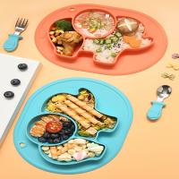 China Food Feeding Elephant Silicone Baby Plates Customized Kids Dinning Plate Bpa Free for sale