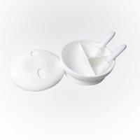 China Baby Feeding Silicone Suction Divided Plate With Lid BPA Free Bunny Shape for sale