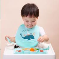 China Baby Feeding Suction Bowl Plate With Spoon Customized Crab Shape Bpa for sale