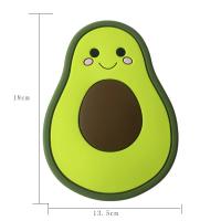 China Avocado Shape Baby Training Feeding Silicone Plate Customized Bpa Free for sale