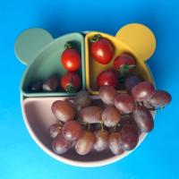 China Bpa Free Kids Tableware Food Grade 2022 Silicone Baby Feeding Plate Set Suction for sale