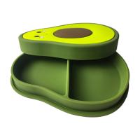 China Customized Shape Food Grade Silicone Divided Plates For Babies for sale