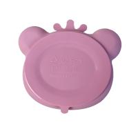 China Newborn Silicone Suction Plate Set Bear Shape Feeding Baby Set With Spoon for sale