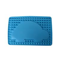 China Car Shape Silicone Baby Suction Plate BPA Free Divided Dinner Plates for sale