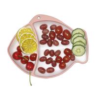China Modern Fish Shaped Dinner Plates Silicone Baby Feeding Utensils Customized for sale
