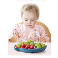 China Modern Fish Shaped Dinner Plates Silicone Baby Feeding Utensils Customized for sale