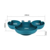 China Crab Shape Silicone Suction Bowl Divided Eco Friendly Food Grade For Babies for sale