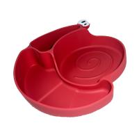 China Suction Silicone Feeding Tray Set Food Grade Infant Feeding Dish Snail Shape for sale