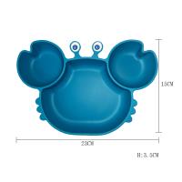 China Crab Shape Silicone Baby Tray Set Food Grade Eco Friendly Custom Logo for sale