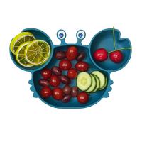 China Crab Shape Silicone Baby Tray Set Food Grade Eco Friendly Custom Logo for sale