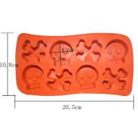 China Orange Fondant Silicone Cake Mold Customized Sizes Sustainable For Decorating for sale