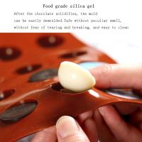 China Round Half Circle Chocolate Mold DIY Multi Cavity Silicone Fondant Molds for sale
