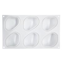 China Mango Shape 3D Cake Molds Sustainable Silicone Cake Tools LFGB Certified for sale