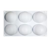 China Handmade Decorative Silicone Cake Mold 6 Cavities Custom Logo LFGB Approved for sale