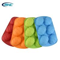 China Food Grade Cake Silicone Molds Diy Handmade Easter Egg Shaped Cake Mould for sale