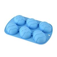 China Food Grade Cake Silicone Molds Diy Handmade Easter Egg Shaped Cake Mould for sale