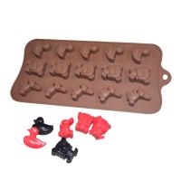 China Animal Shaped Custom Chocolate Molds Brown Silicone Customized for sale