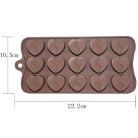 China LFGB Custom Chocolate Molds Heart Shaped Mousse Cake Silicone Mold for sale