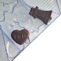 China ODM Heart Shape Custom Chocolate Molds Silicone Food Grade Sustainable for sale