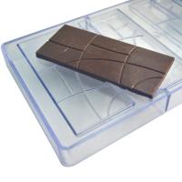 China 3D Kitchen Custom Chocolate Molds Square Shape Cake Chocolate Bar Silicone Mold for sale