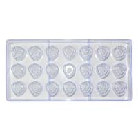 China Strawberry Shape Chocolate Polycarbonate Mold Sustainable LFGB Approved for sale