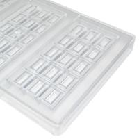 China Sustainable 3D Custom Made Chocolate Molds Rectangle Polycarbonate for sale