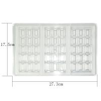 China Sustainable 3D Custom Made Chocolate Molds Rectangle Polycarbonate for sale