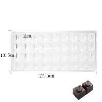 China Cube Shape Custom Chocolate Molds DIY PS 3D Silicone Chocolate Molds for sale
