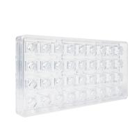 China Cube Shape Custom Chocolate Molds DIY PS 3D Silicone Chocolate Molds for sale