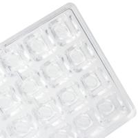 China Cube Shape Custom Chocolate Molds DIY PS 3D Silicone Chocolate Molds for sale