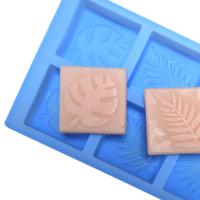 China Custom Pattern Reusable Soap Molds Handmade Silicone Square Baking Mold for sale