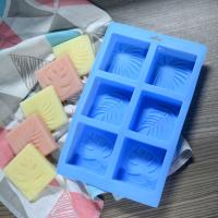 China Custom Pattern Reusable Soap Molds Handmade Silicone Square Baking Mold for sale