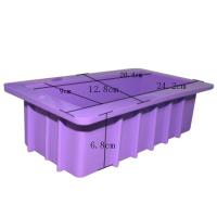 China Craft Silicone Soap Mold Rectangle Handmade Diy Disposable Custom For Cake Making for sale