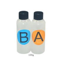 China Transparent Silicone Rubber Liquid 2 Parts Small Bottle Aliquot Food Grade for sale