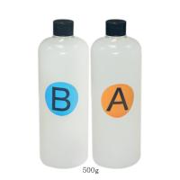 China Transparent Silicone Rubber Liquid 2 Parts Small Bottle Aliquot Food Grade for sale