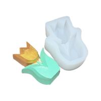 China Silicone Flexible Tulip Candle Mold Cube Sculpture Reusable Customized for sale