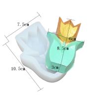 China Silicone Flexible Tulip Candle Mold Cube Sculpture Reusable Customized for sale