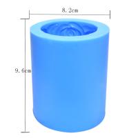China Food Grade Flower Silicone Candle Mold Cylinder Eco Friendly 3D for sale