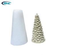 China Reusable Silicone Candle Mold Pine Shape Customized For Cake Decorating for sale