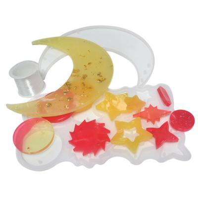 China Crescent Shape Silicone Resin Mold Custom Handmade Diy Epoxy Mold for sale